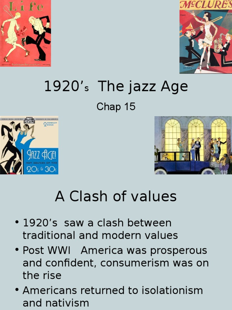 1920s Clash of Values and Culture | PDF | Harlem Renaissance | Ku Klux Klan