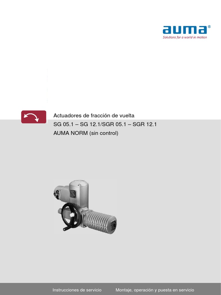 Auma SG 05.1 PDF | PDF | Corriente eléctrica | Seguridad y salud ...