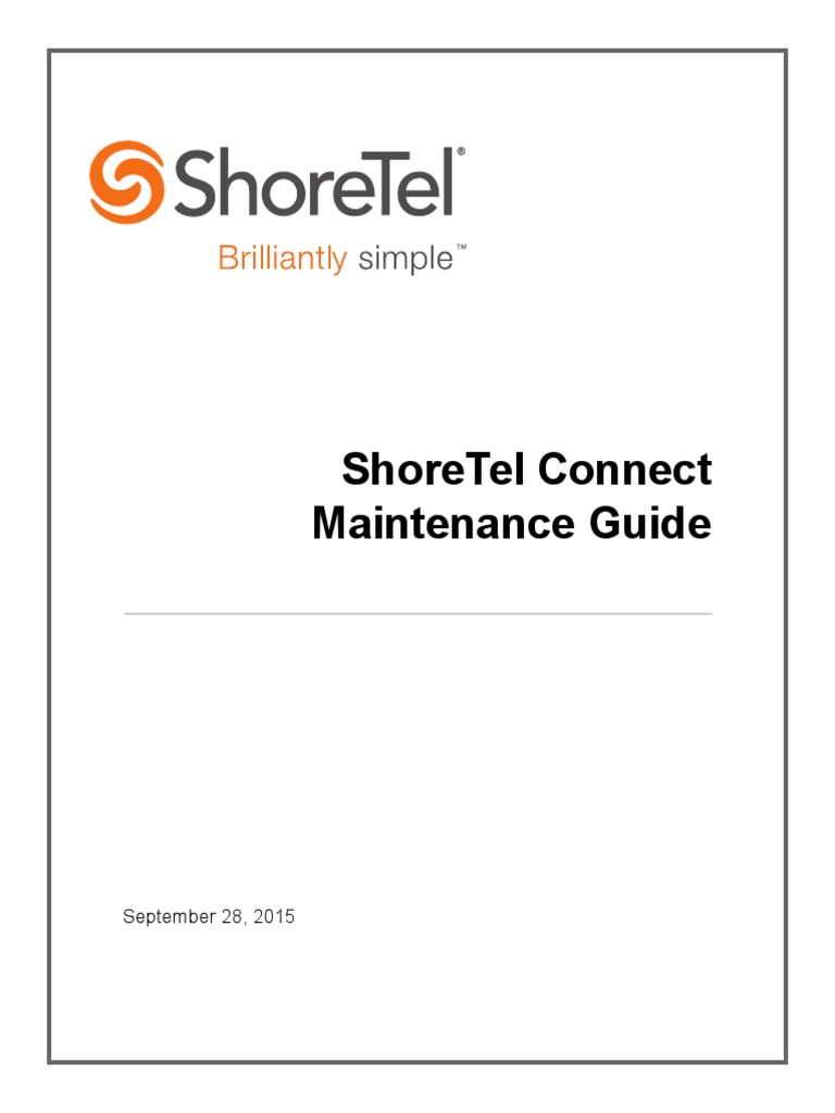 ShoreTel Connect Maintenance Guide | PDF | File Transfer Protocol ...