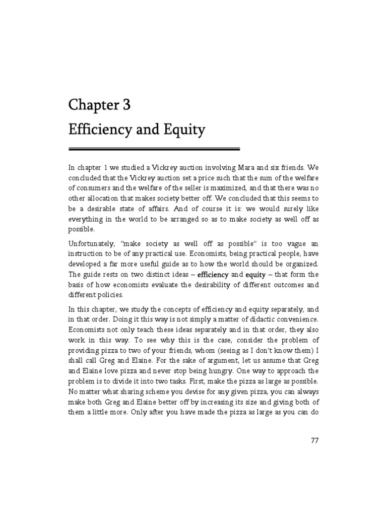Efficiency Equity | Download Free PDF | Welfare Economics | Pareto ...