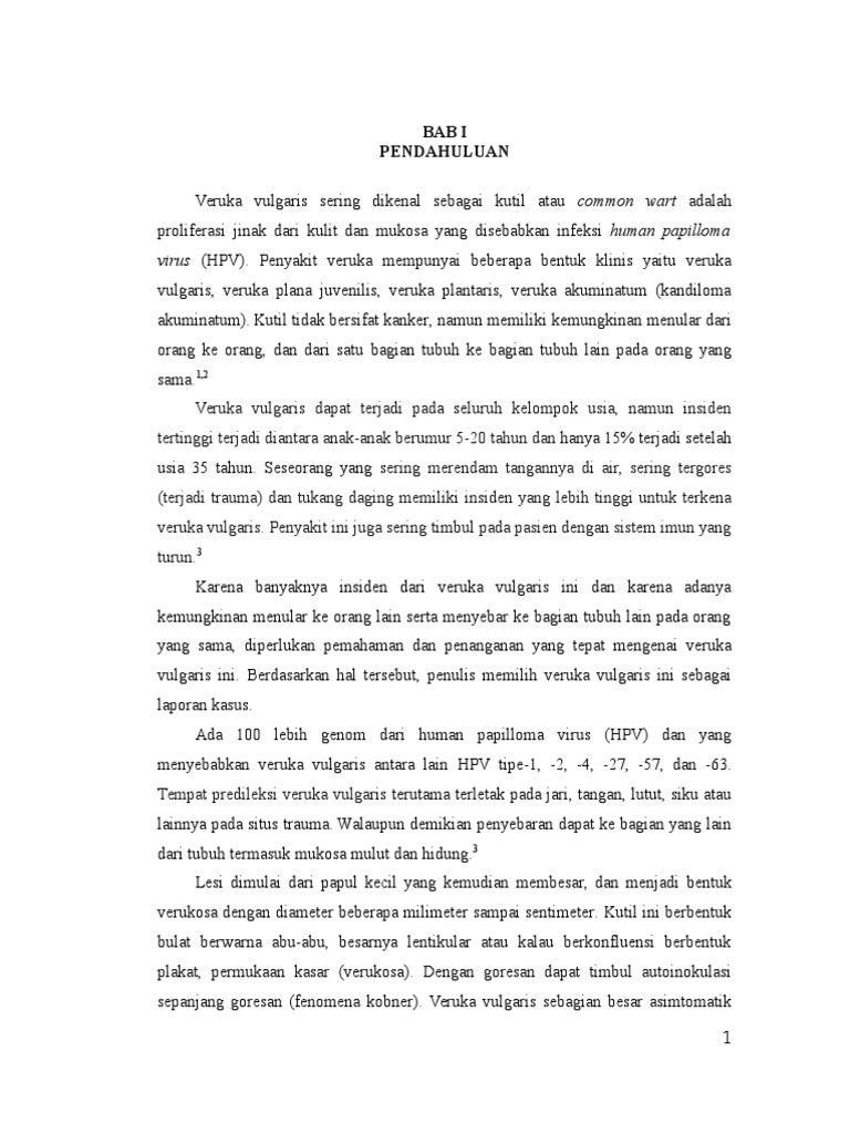 Panduan Lengkap Veruka Vulgaris | PDF
