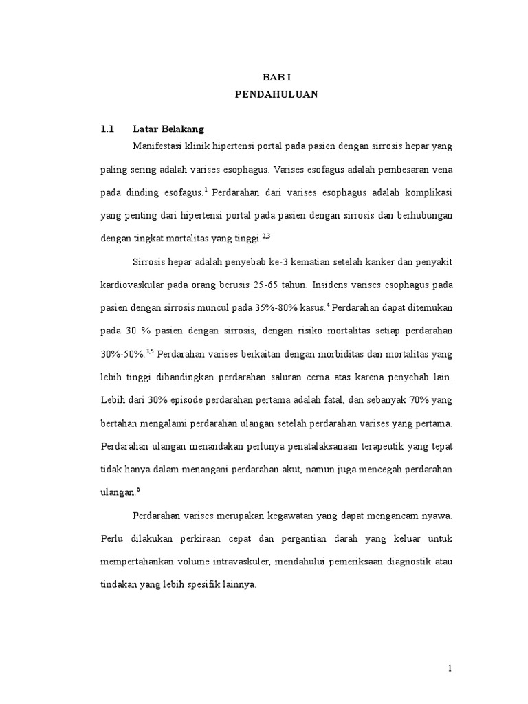 Referat Varises Esofagus Mila Feat Dr. Sinta3 | PDF