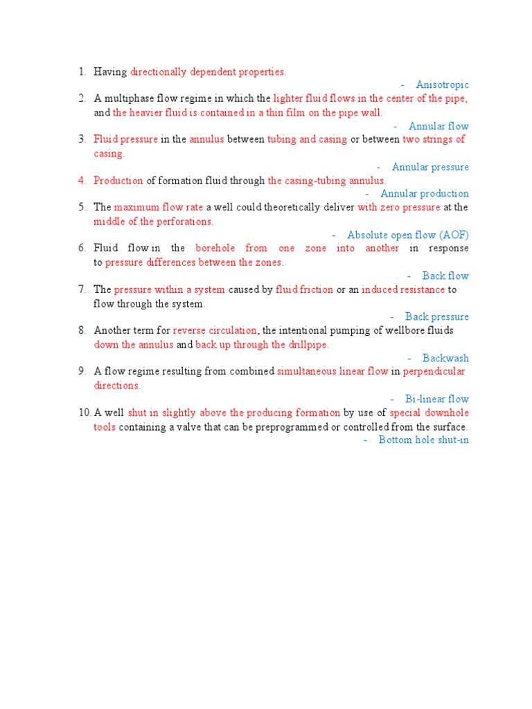 Questions For Petrobowl | PDF