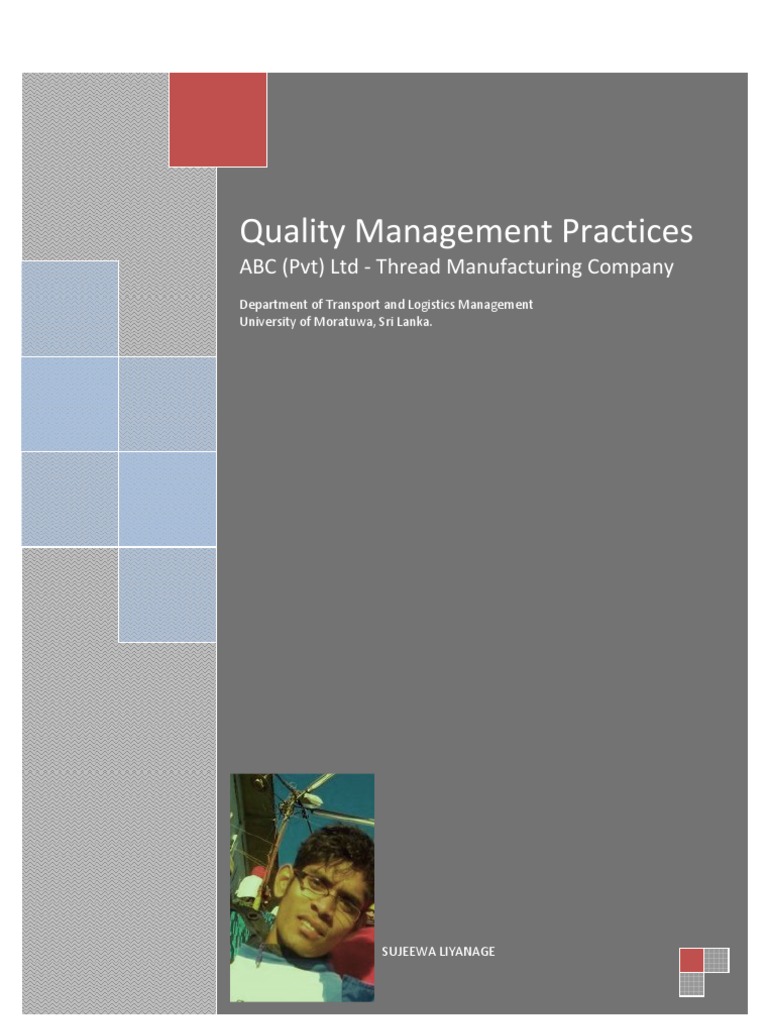 Quality Management at ABC Thread Manufacturing | PDF | Goal | Value Chain