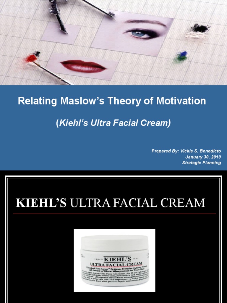Relating Maslow's Theory of Motivation: (Kiehl's Ultra Facial Cream ...