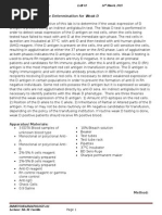 Weak D Antigen Testing Procedure | PDF | Immunology | Medical Tests