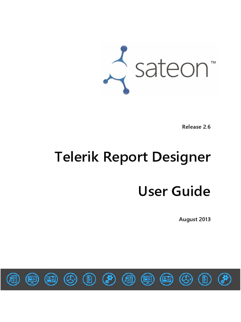 SATEON 2.6 - Telerik Report Design Guide 1.0 | PDF | File Format ...
