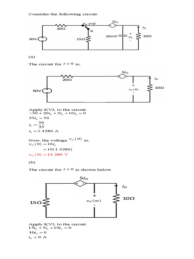 Circuit Analysis and Voltage Calculations | PDF | Science & Mathematics