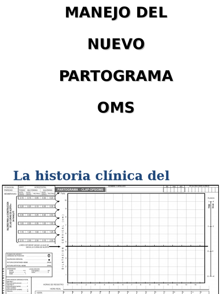 Guía Completa del Partograma OMS | PDF | Parto | Salud maternal