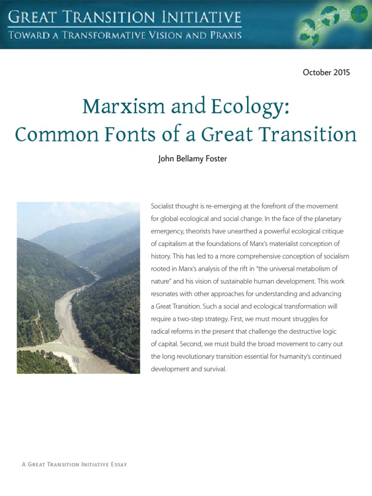 Marxism and Ecology | PDF | Marxism | Ecology