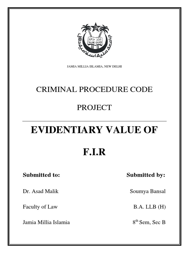 Soumya CRPC 1 Assignment PDF | PDF | Witness Impeachment | Witness