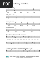 07 C Major Scale Worksheet | PDF