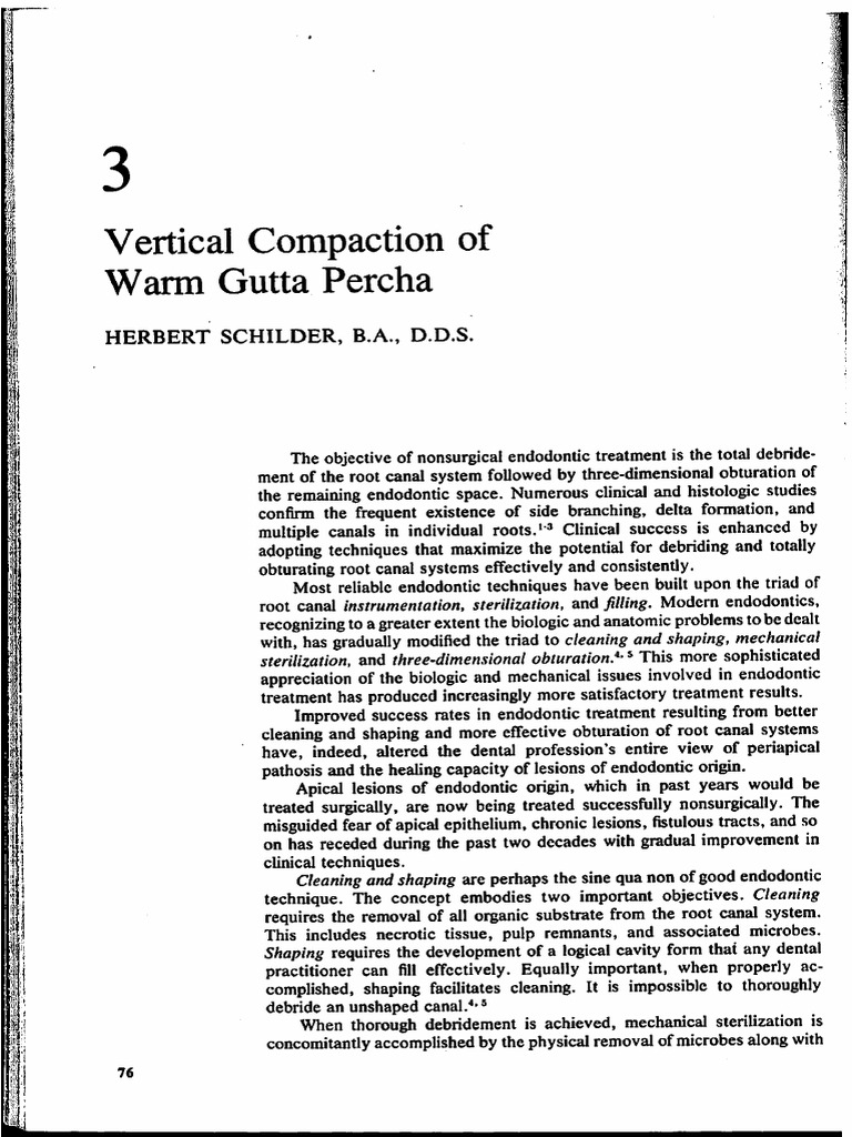 Rmks Verticalcompactionofwarmguttapercha 000 | PDF