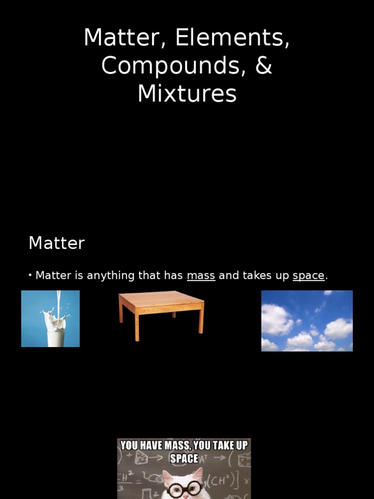 Understanding Matter: States, Elements, Compounds, Mixtures | PDF ...