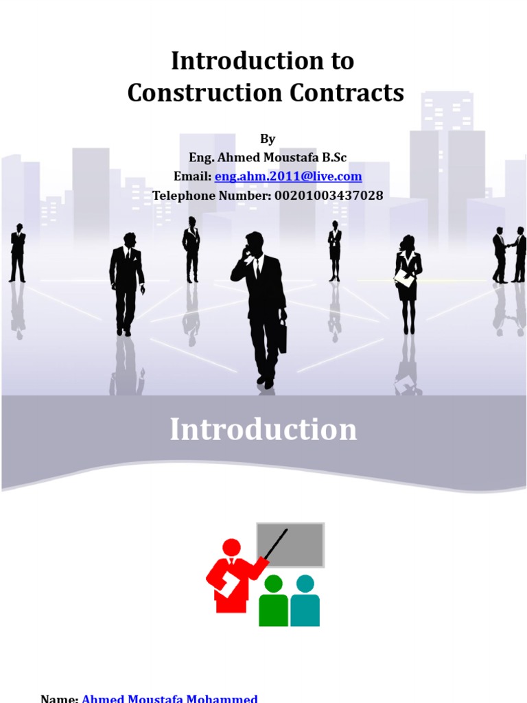 Introduction to Construction Contracts | PDF | Construction Bidding ...