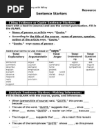 Counterclaim Sentence Starters | PDF | Games & Activities | Self-Improvement