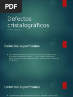 Defectos Planares y Volimetricos | PDF | Enlace químico | Cristal