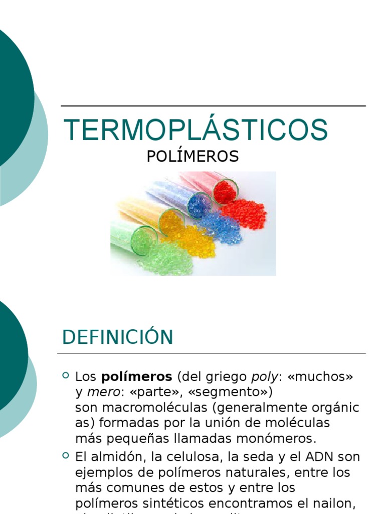 TERMOPLÁSTICOS | PDF | Polímeros | Química