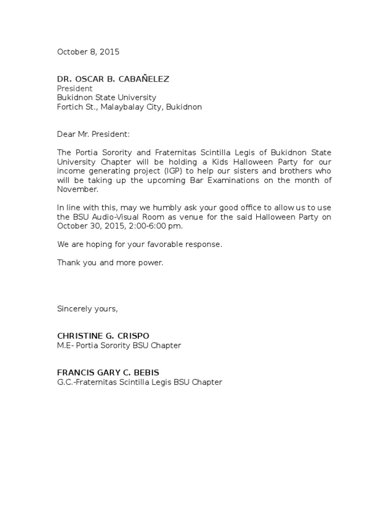 Sample Letter | PDF