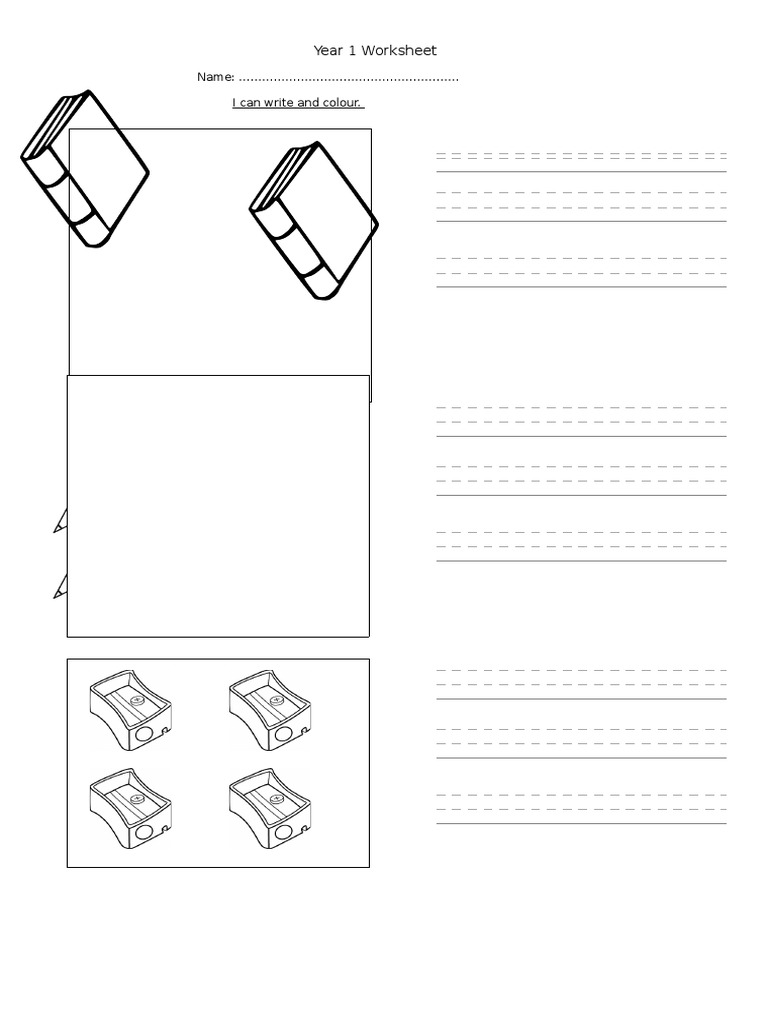 Year 1 Worksheet 3 | PDF