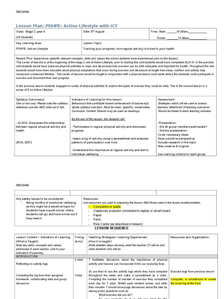 Stage 2 - Pdhpe With Ict | PDF | Educational Technology | Educational ...