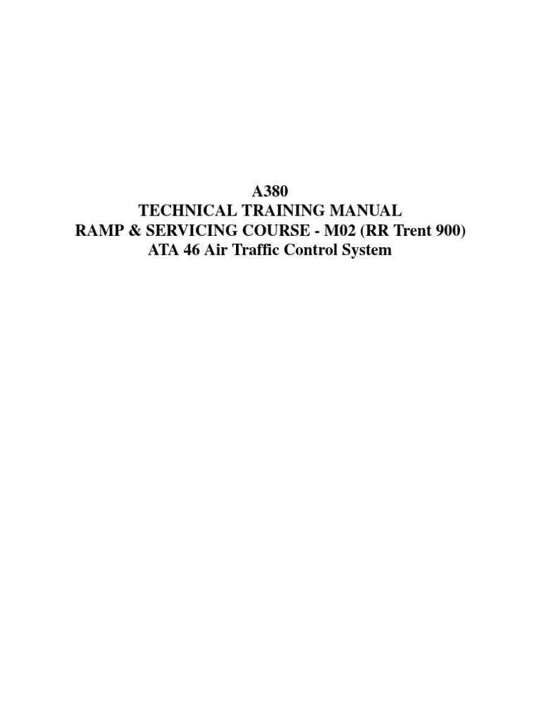 ATA 46 Air Traffic Control System | PDF | Air Traffic Control | Aviation