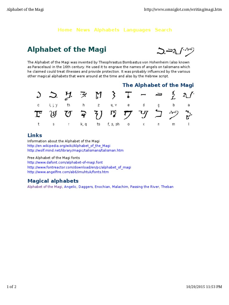 Mage Alphabet Omniglot | PDF | Philosophy | History