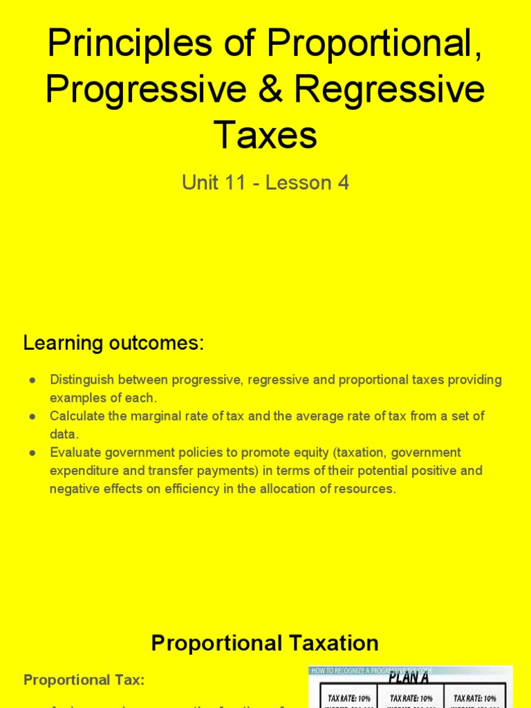 Unit 11 - Lesson 4 - Principles of Proportional Progressive Regressive ...