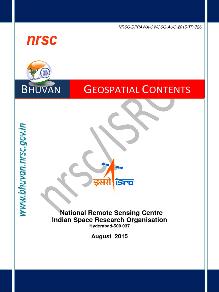 NRSC Bhuvan - Geospatial - Content PDF | PDF | Geographic Information System | Flood