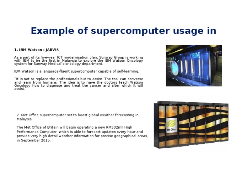 Example of Supercomputer Usage in Malaysia | PDF | Business