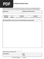 Adverse Event Tracking Log Template | PDF