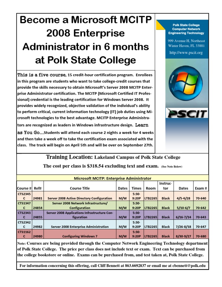 MCITP Training Guide | PDF | Microsoft Certified Professional | Computing