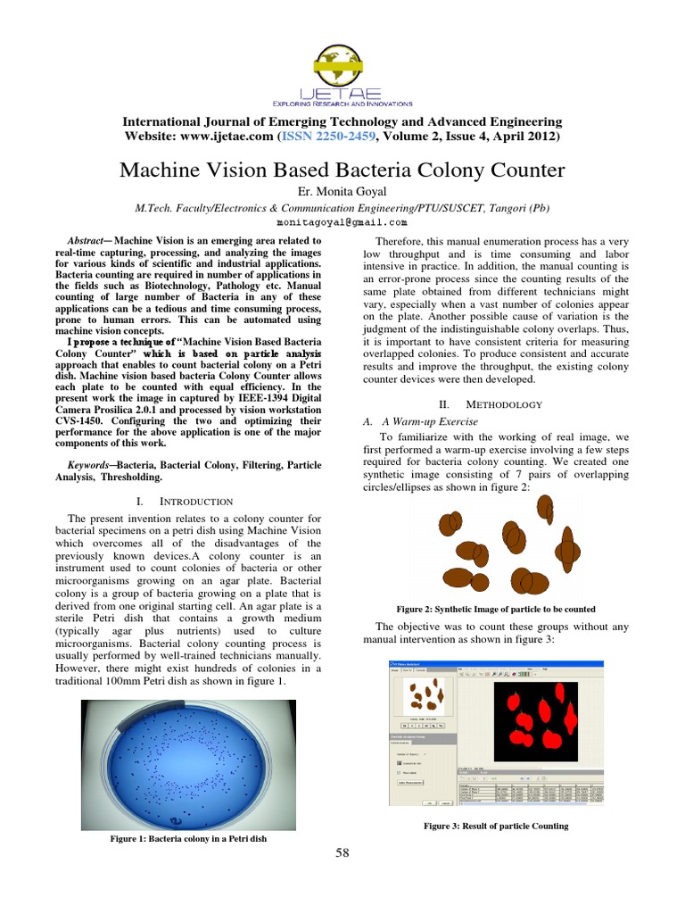 Colony Counter PDF | PDF | Colony Forming Unit | Pixel