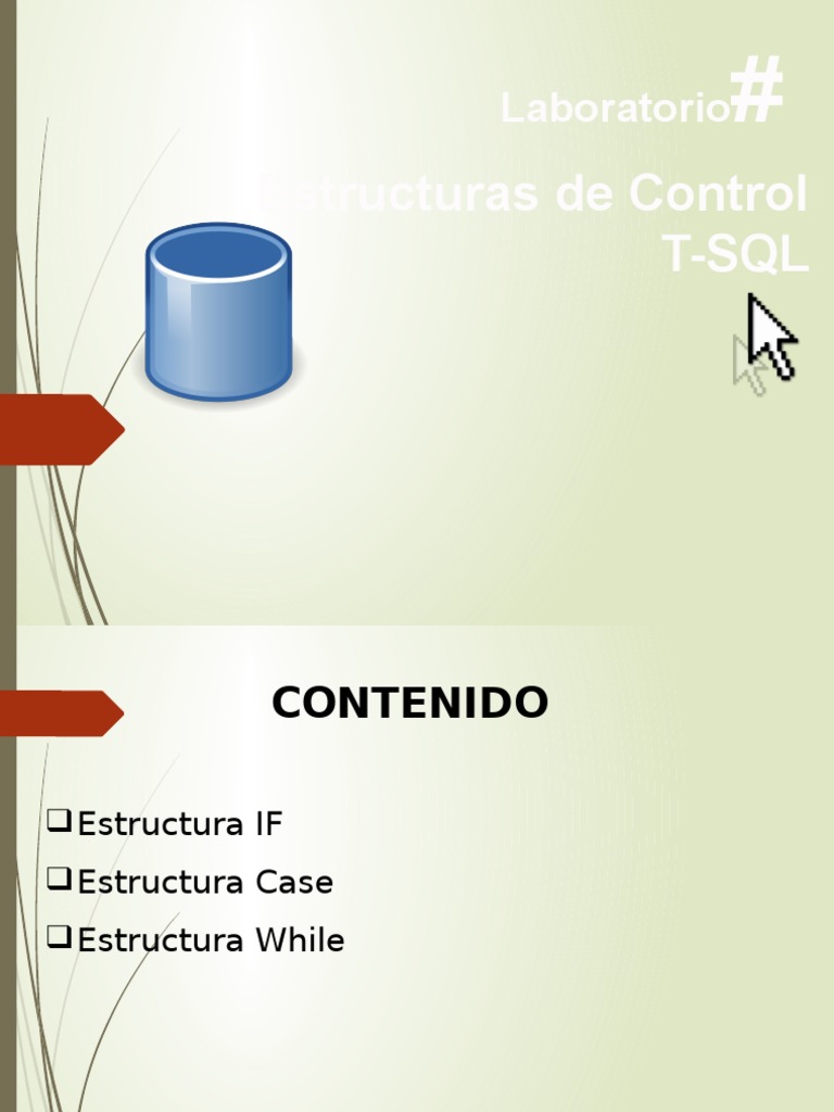 Estructuras de Control T-SQL | PDF | Flujo de control | SQL