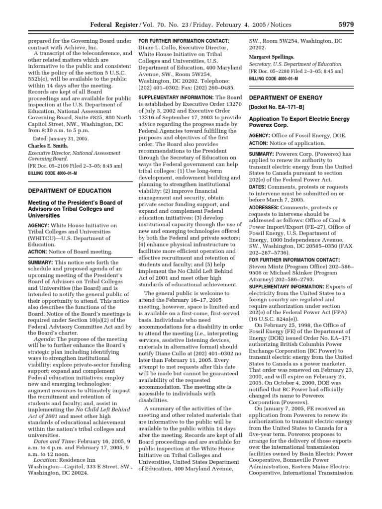 Notice: Electricity Export and Import Authorizations, Permits, Etc ...