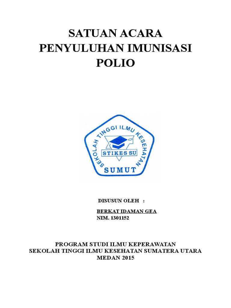 Sap Imunisasi Polio | PDF