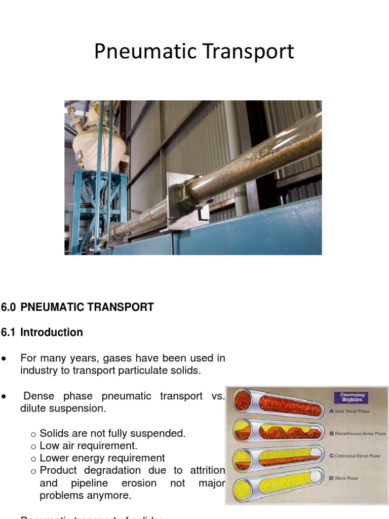 Chapter 6-Pneumatic Transport | PDF | Gases | Friction