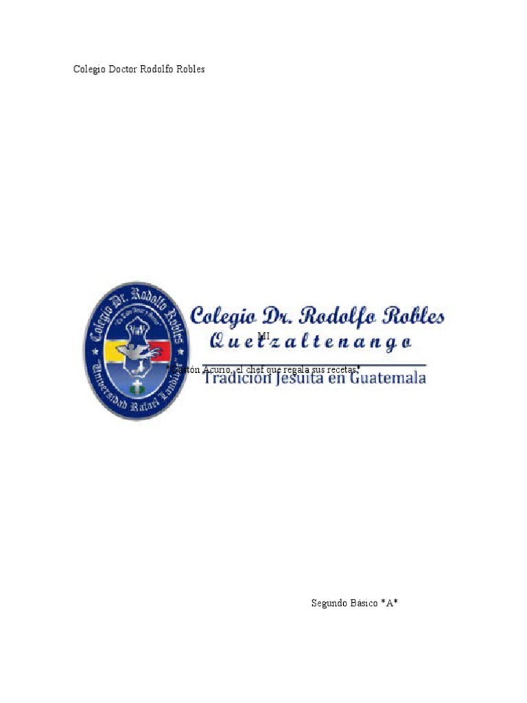 Colegio Doctor Rodolfo Robles | PDF