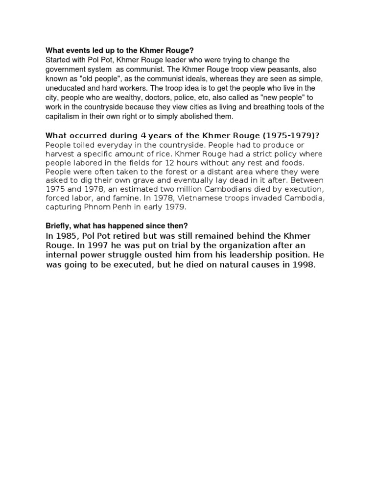 Khmer Rouge | PDF