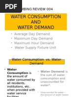 Water Demand Calculation | PDF
