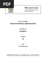 Positive Material Identification Procedure: Index | PDF | Calibration | Verification And Validation