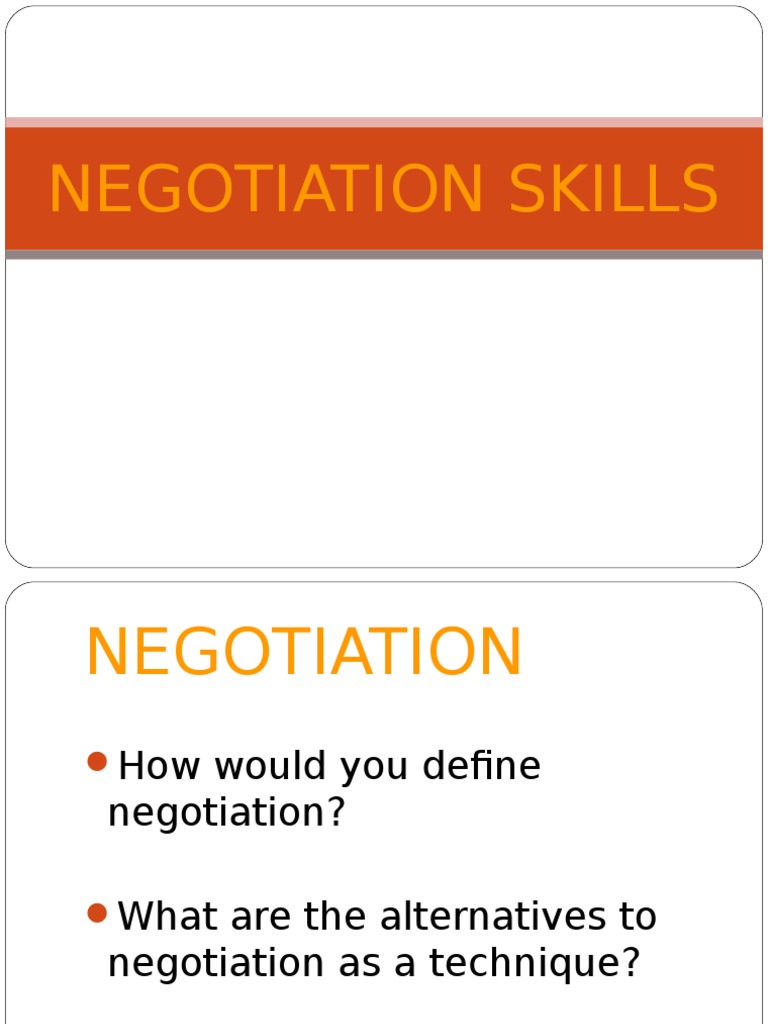 Negotiation | PDF | Bargaining | Negotiation
