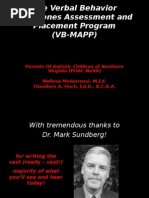 VB-MAPP Milestones Master Scoring Form | PDF | Consonant | Human Voice