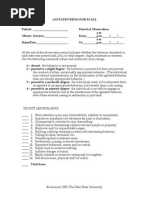 Modified Overt Aggression Scale MOAS PDF | PDF | Aggression | Mental Health