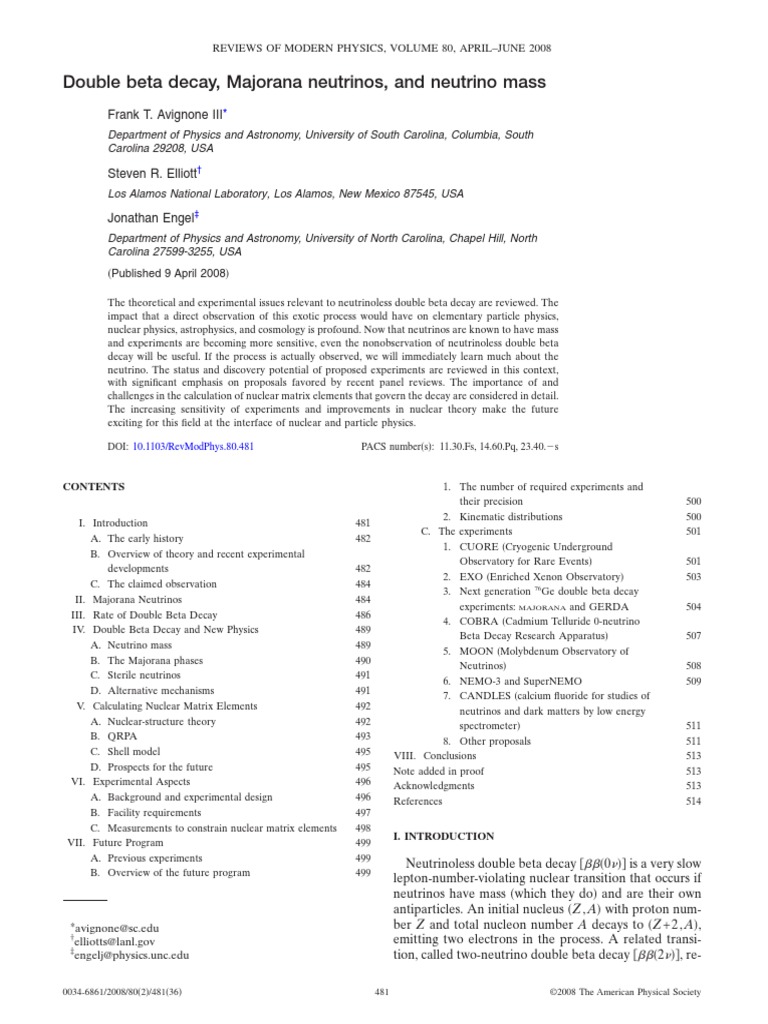 RMP_v080_p0481 | Neutrino | Radioactive Decay