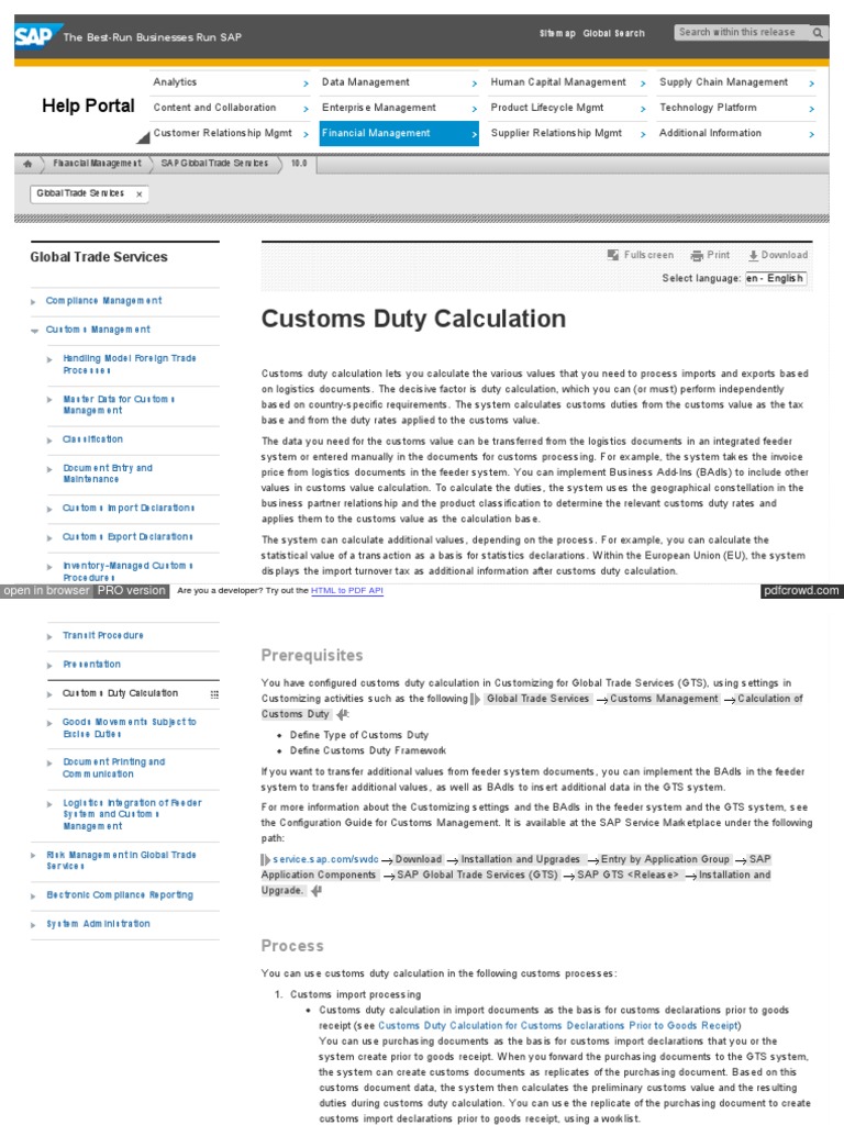 Customs Duty Calculation PDF | PDF | Customs | Component Object Model Customs Duty Calculation PDF | PDF | Customs | Component Object Model