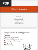 Active Listening Techniques Handout | PDF | Body Language | Communication