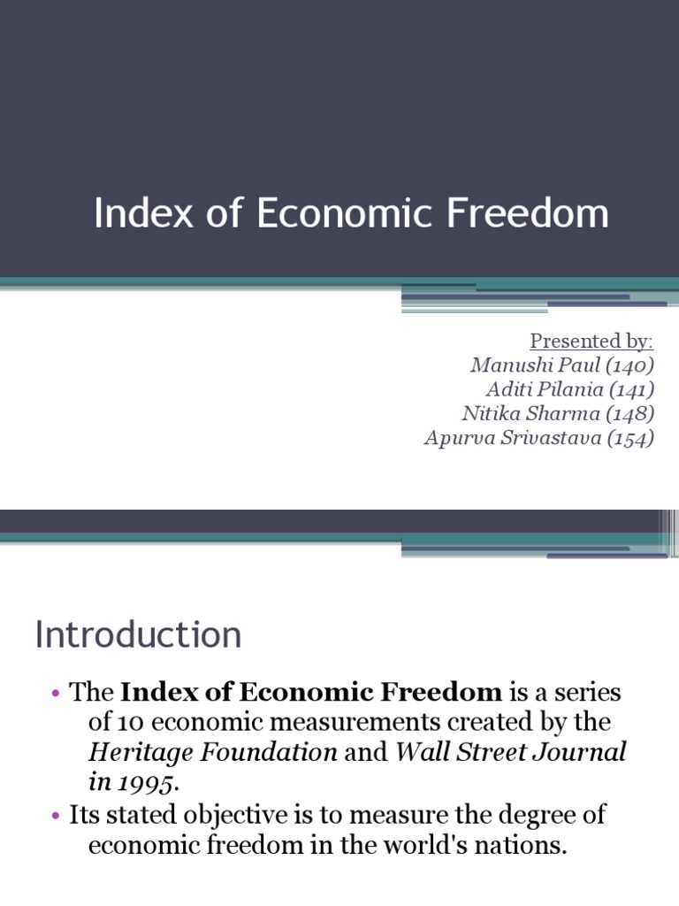 Index of Economic Freedom | PDF | Economic Freedom | Economies