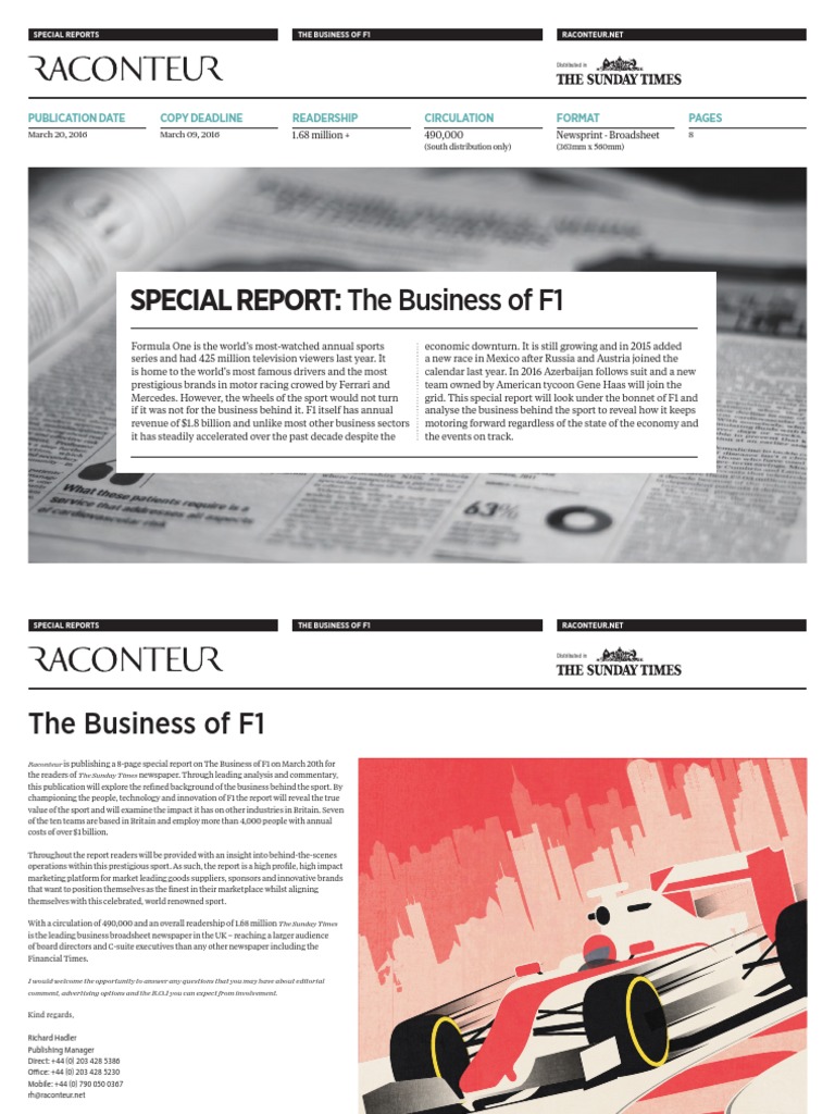 Business Insights from F1's Growth | PDF | The Daily Telegraph ...