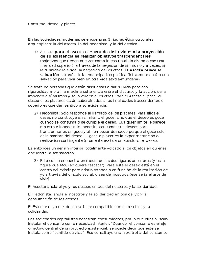 Apuntes El Consumo Me Consume | PDF